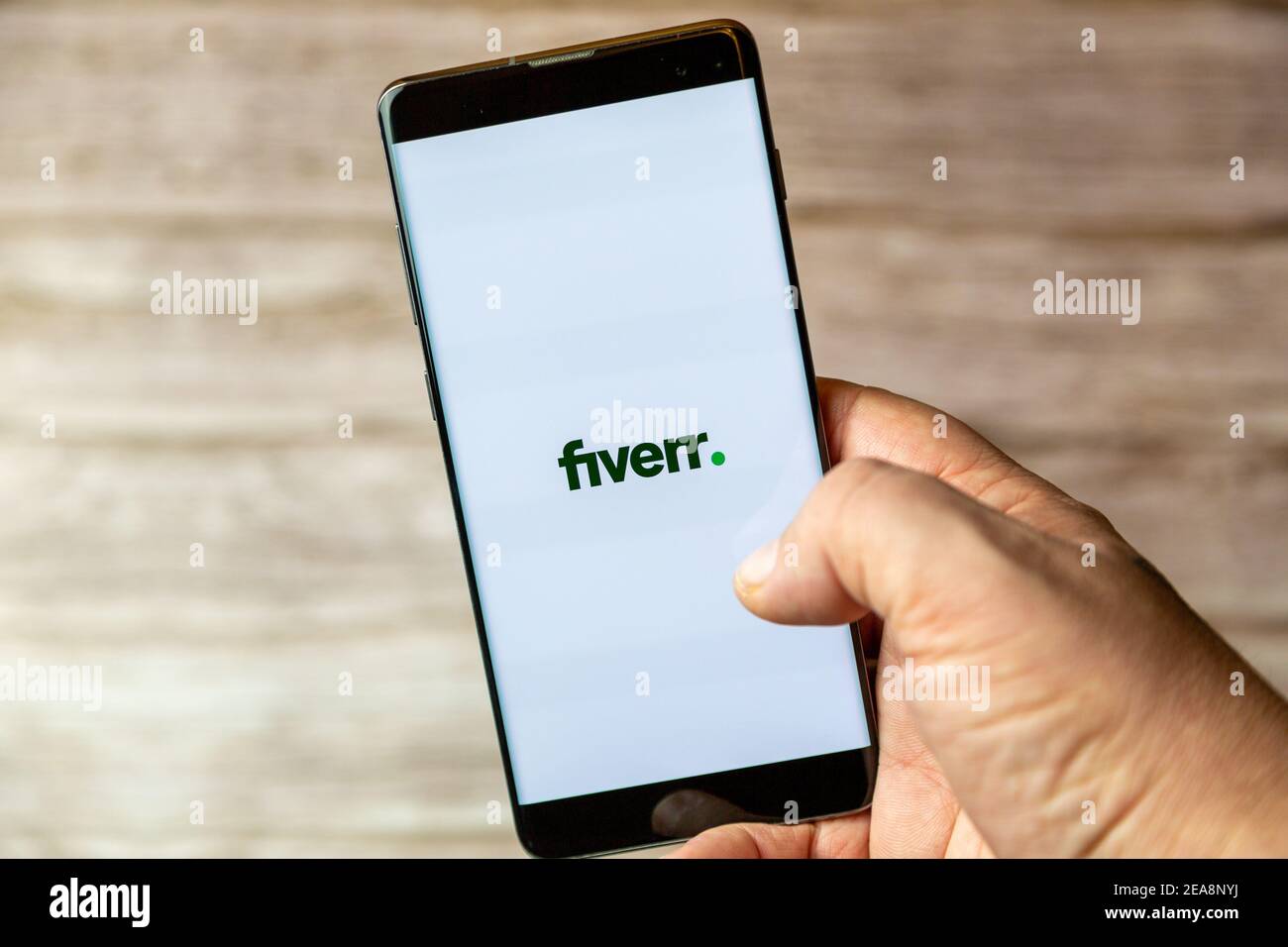 Fiverr screen hi-res stock photography and images - Alamy