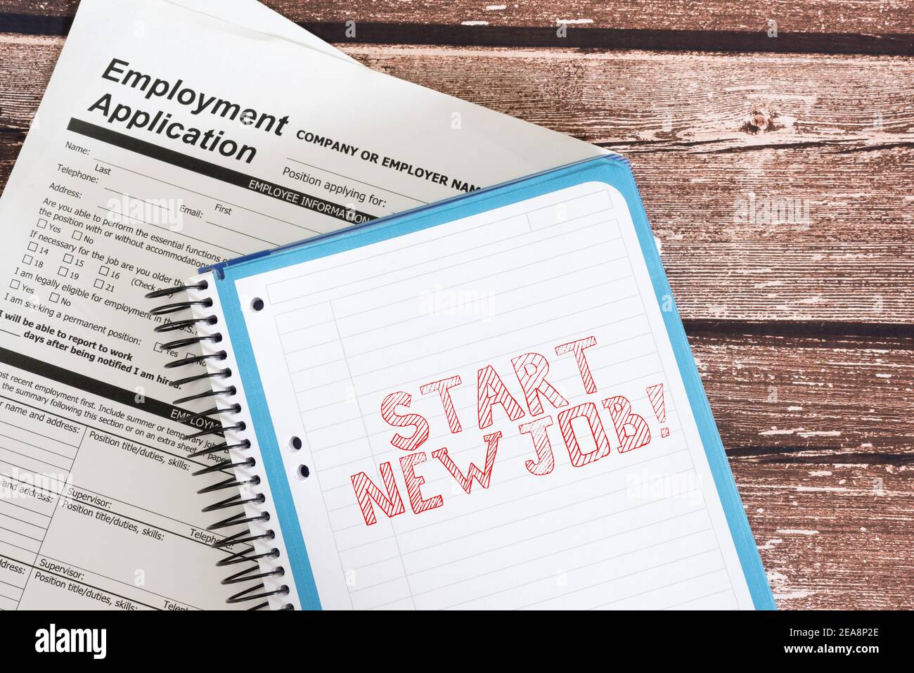 An application and a new job Stock Photo - Alamy