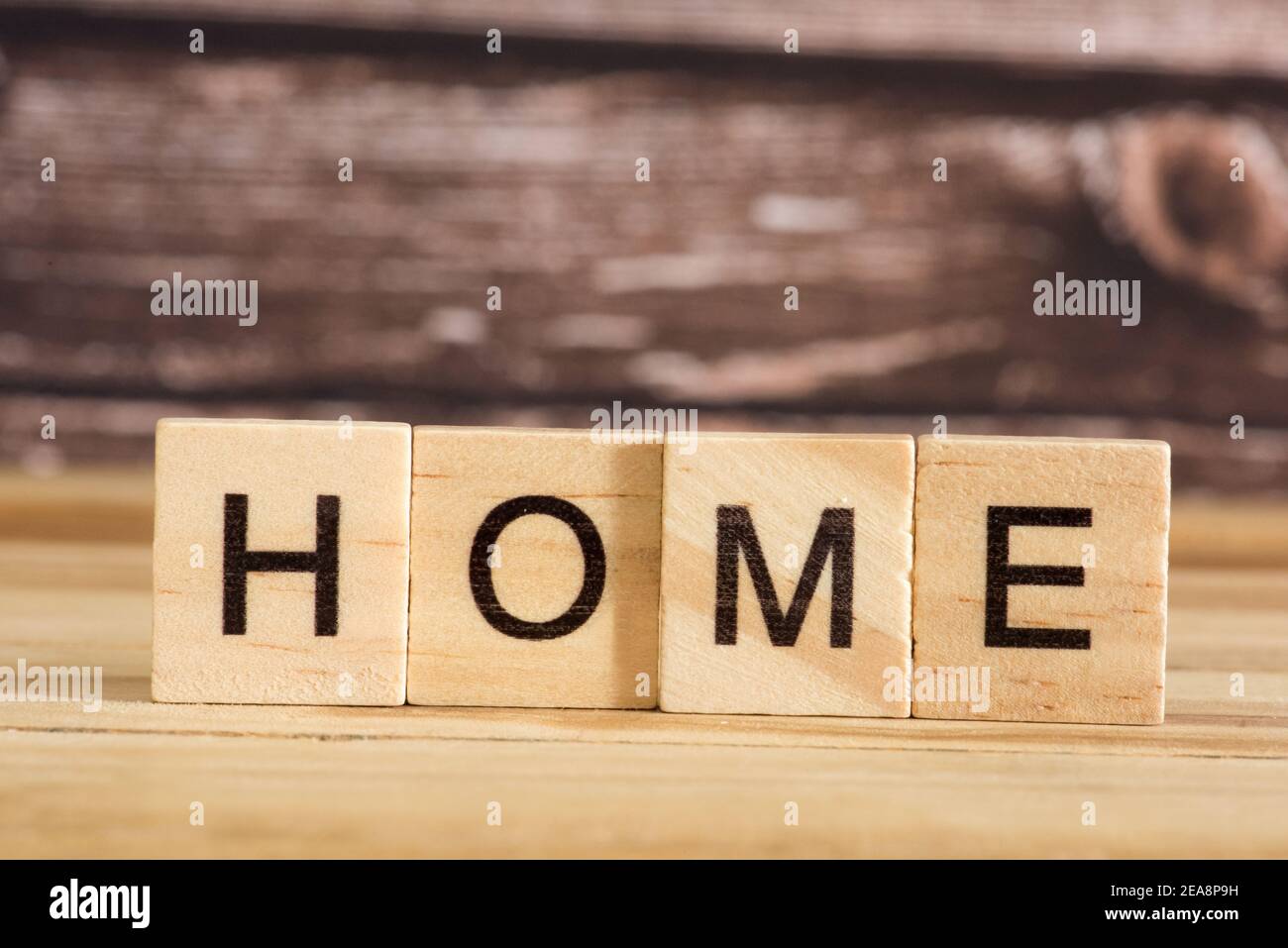 The word HOME Stock Photo - Alamy