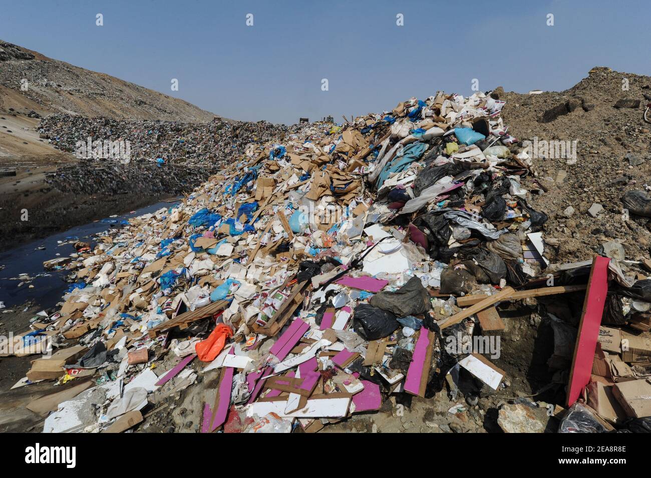 Plastic waste, environmental pollution, human waste Stock Photo - Alamy