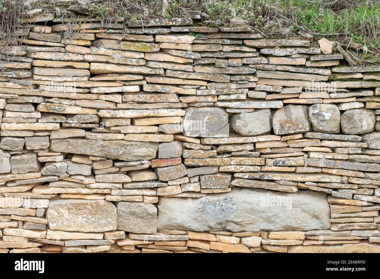 image of stone wall in rural environment Stock Photo - Alamy