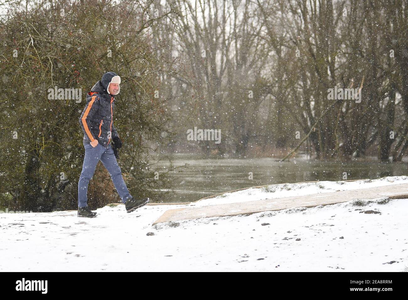 Man walking next river hi-res stock photography and images - Alamy