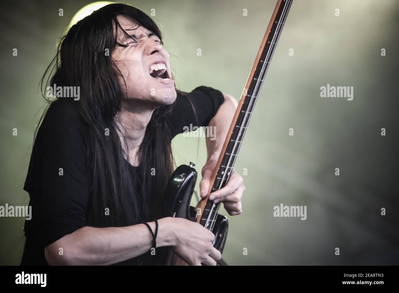 Taigen Kawabe of Japanese acid punk band Bo Ningen performing live on ...