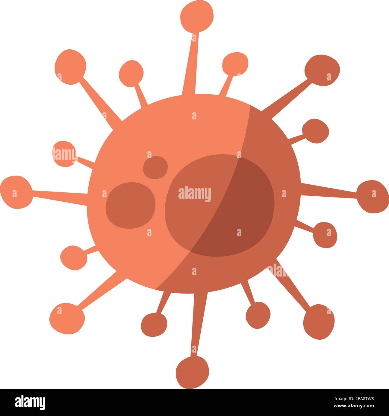 covid19 virus particle isolated icon vector illustration design Stock ...