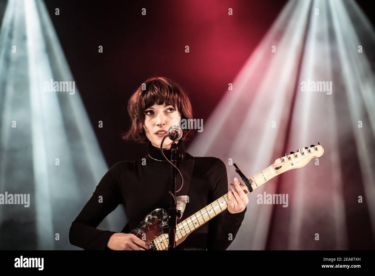 Elena Tonra of Daughter performing live on stage as part of the ...