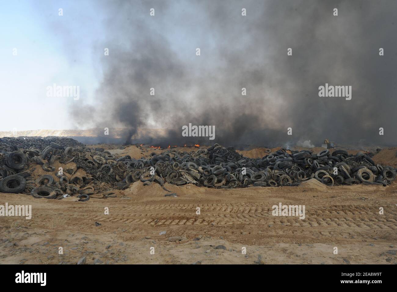 waste tires or rubber waste , thrown for burning, automotive waste ...