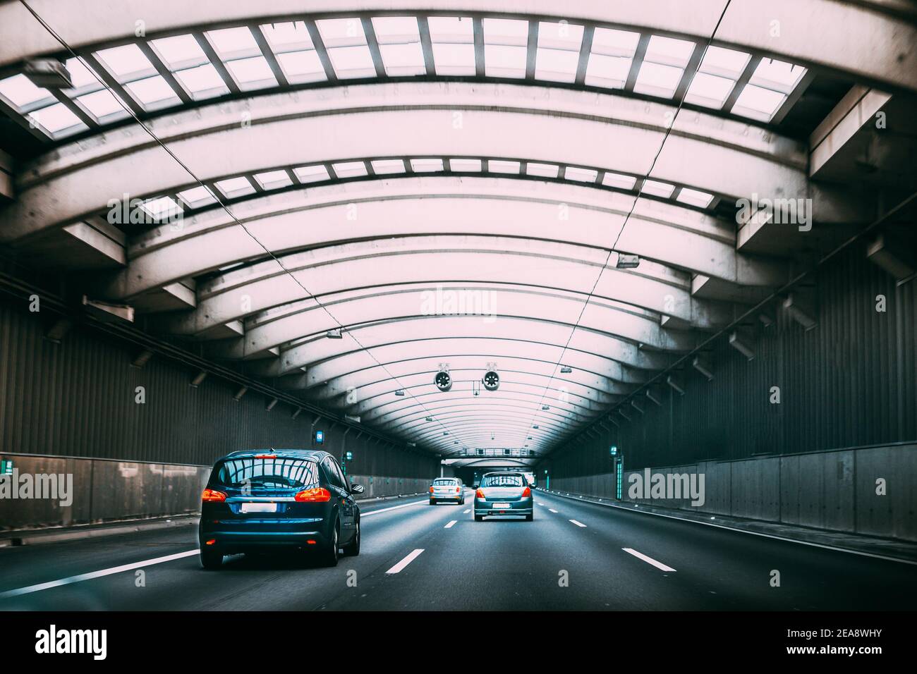 Speeding cars traffic inside hi-res stock photography and images - Alamy