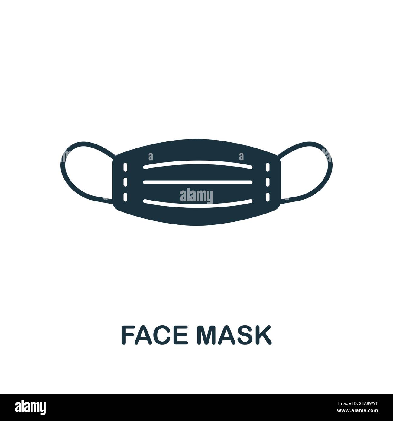 Face Mask icon. Simple element from medical services collection. Filled ...