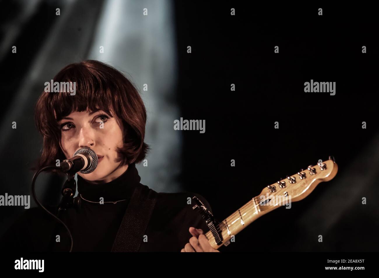 Icelandic band múm performing live on stage as part of the Latitude ...