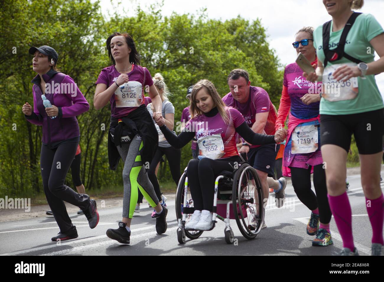 POZNAń, POLAND - Sep 06, 2018: Beautiful behavior of people while ...