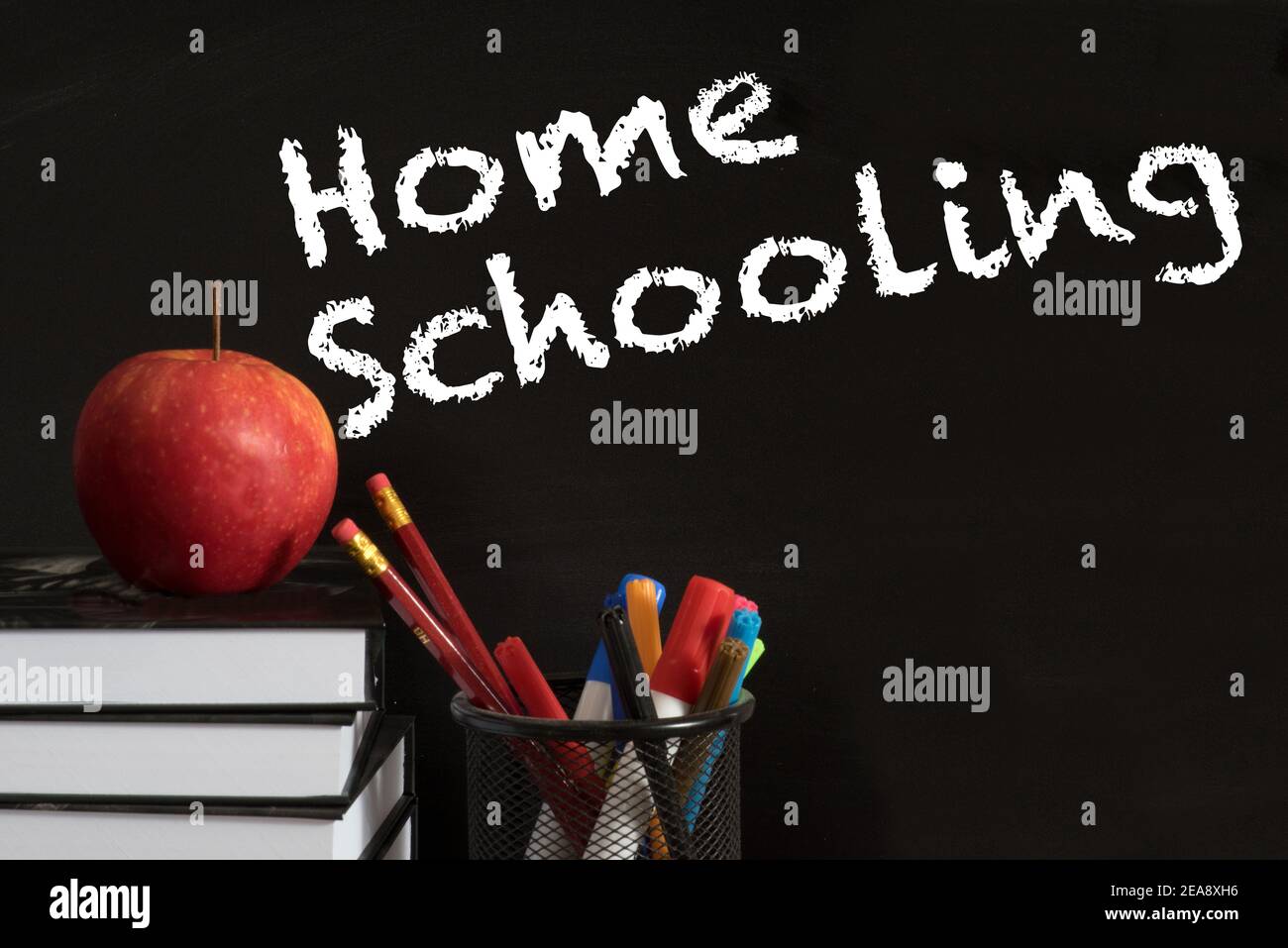 Computer blackboard home schooling hi-res stock photography and images ...
