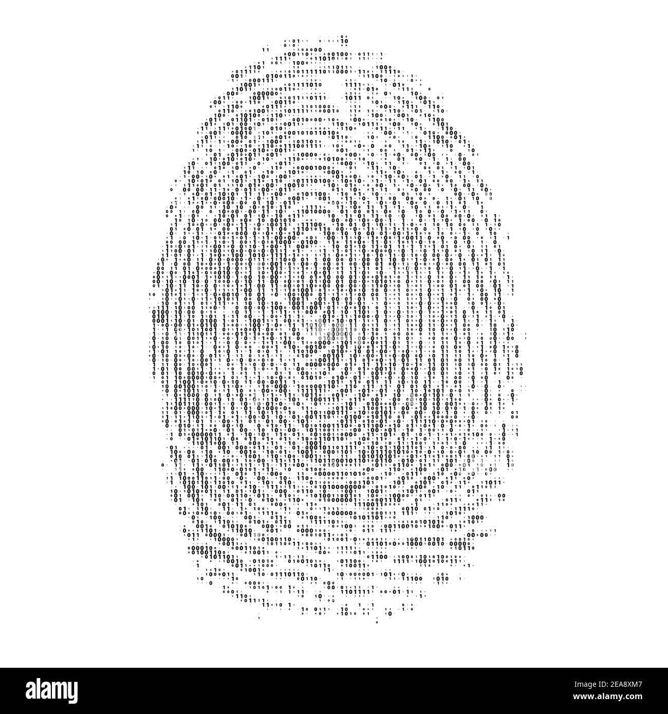 Fingerprint binary code Stock Vector Image & Art - Alamy