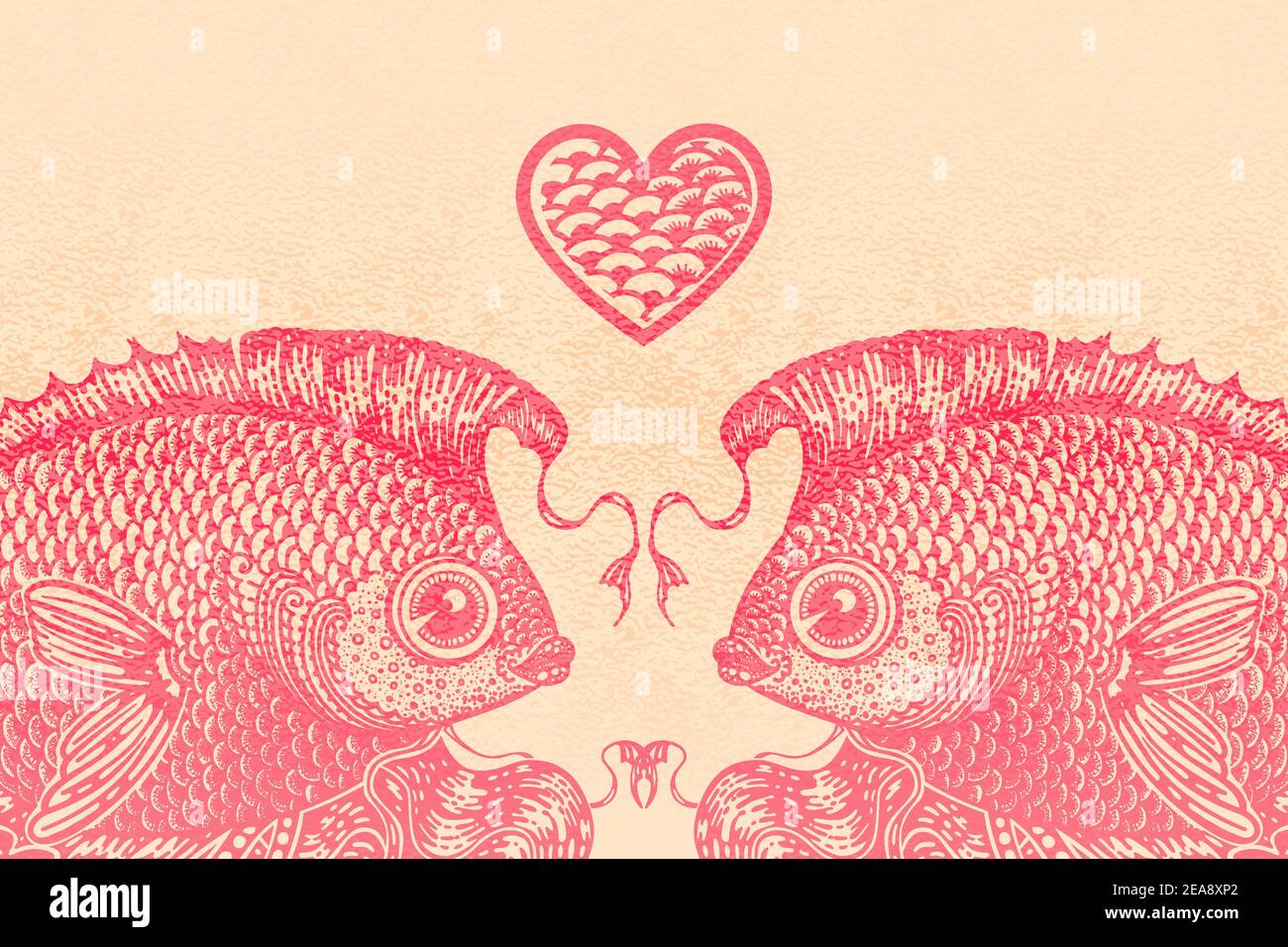 Pink carp Stock Vector Images - Alamy