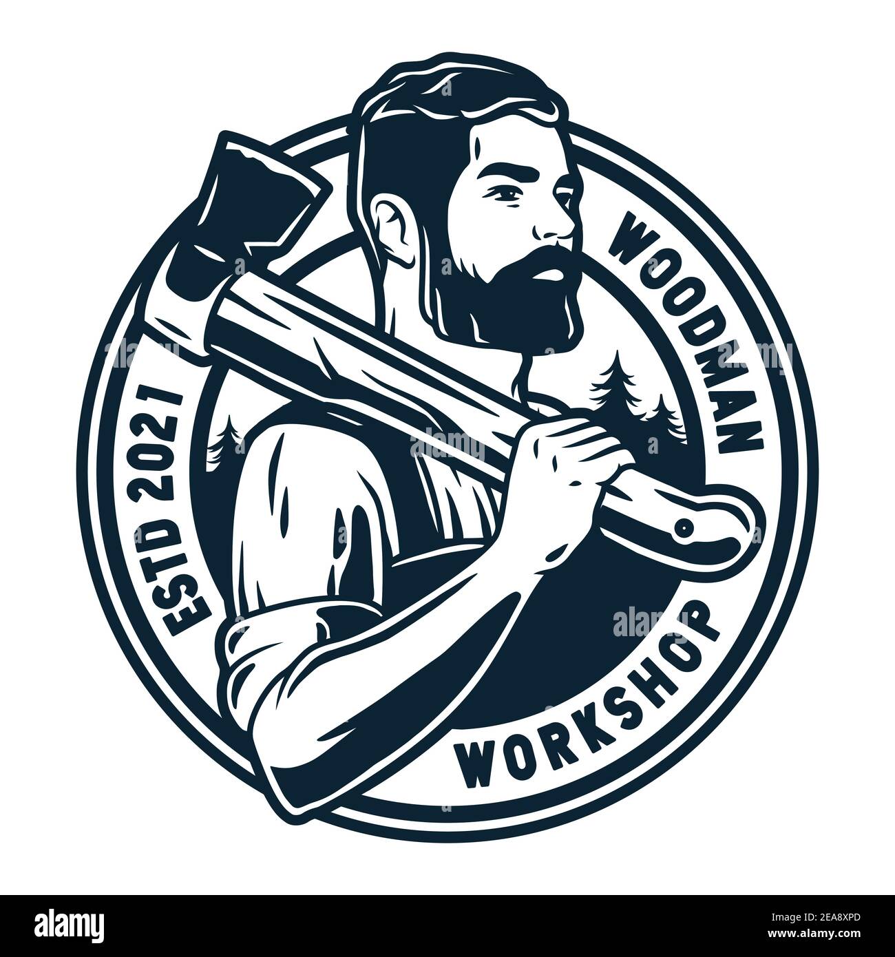 Timberman Stock Vector Images - Alamy