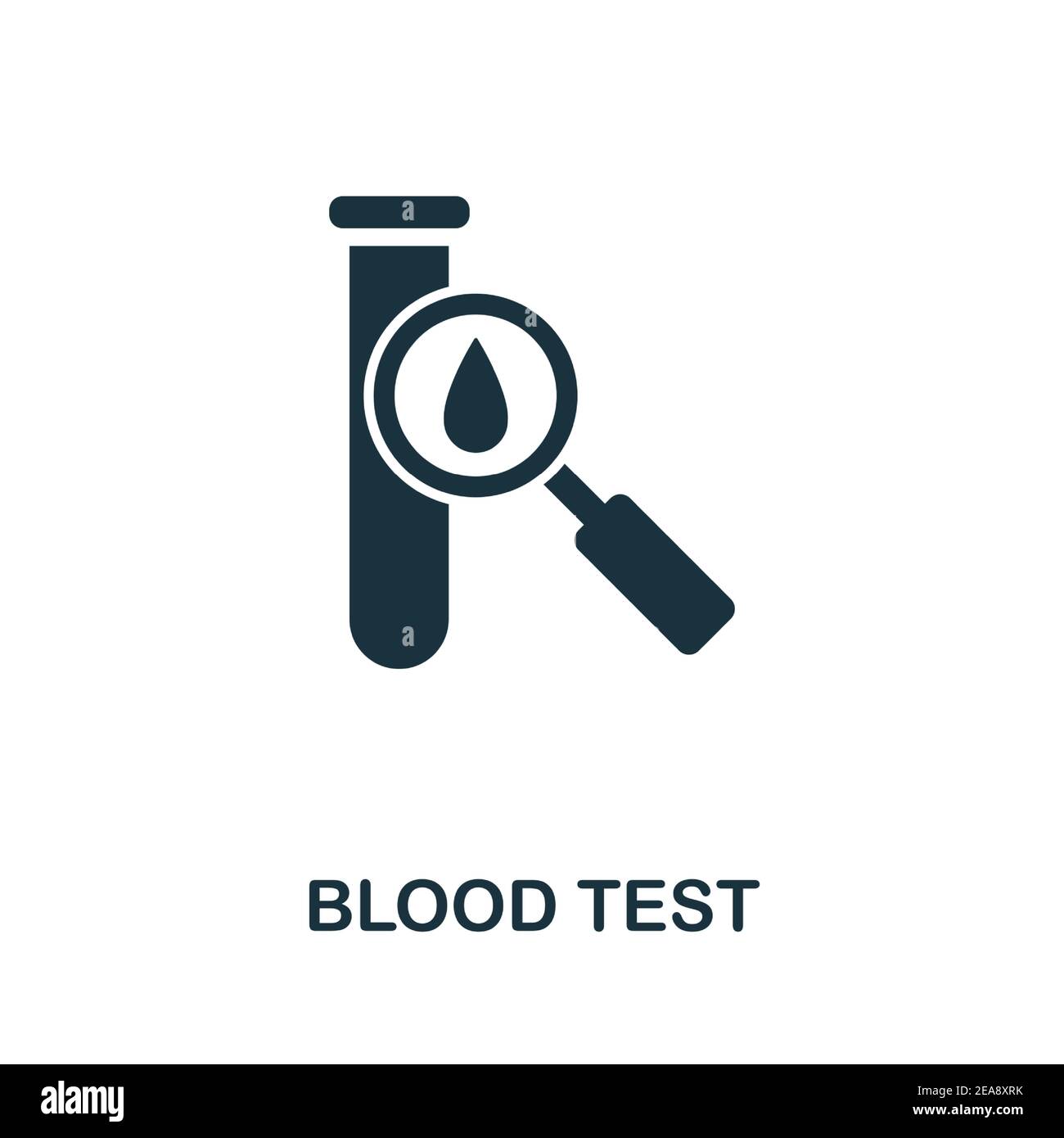 Blood Test icon. Simple element from medical services collection ...