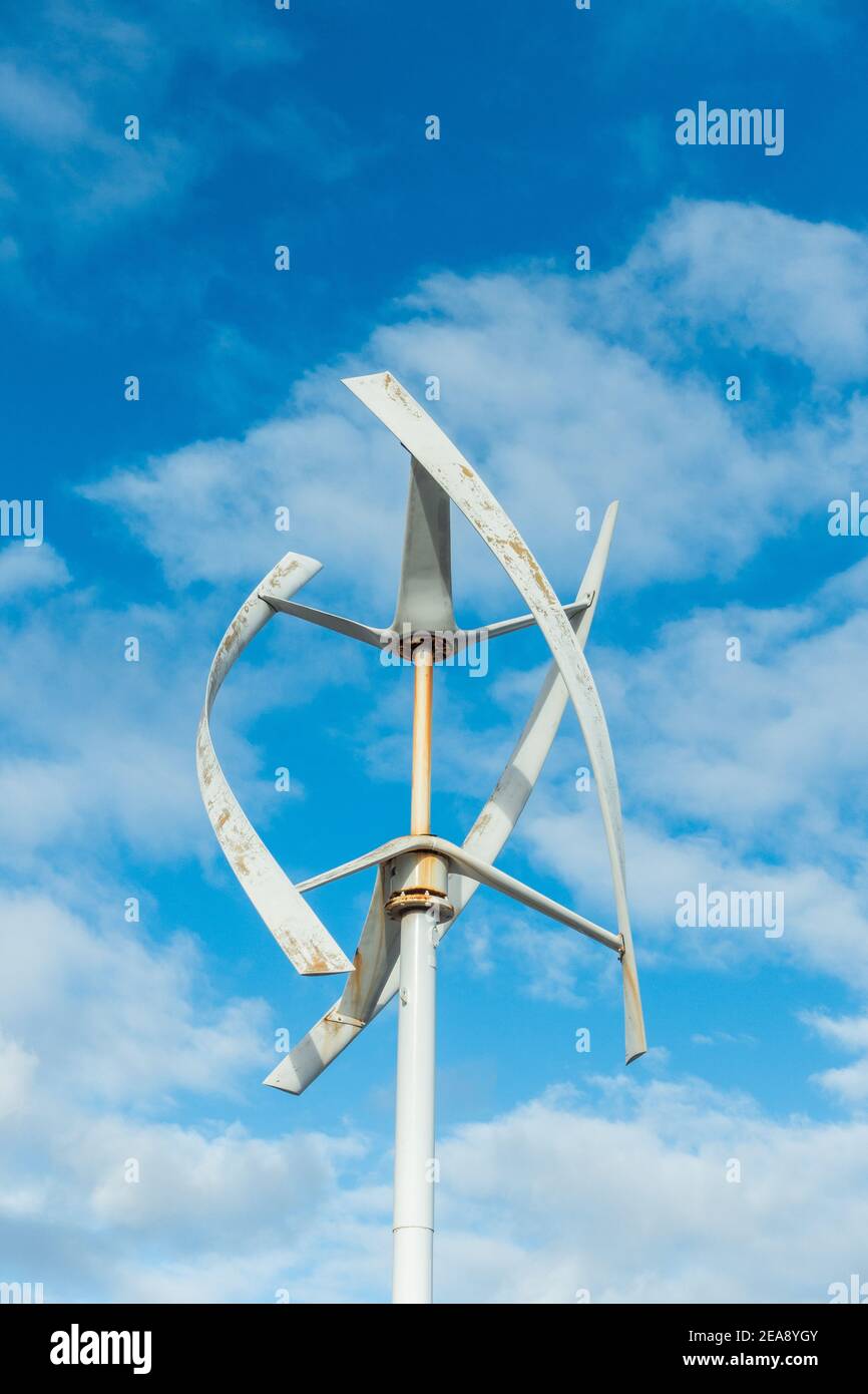 Vertical axle wind turbine Stock Photo - Alamy