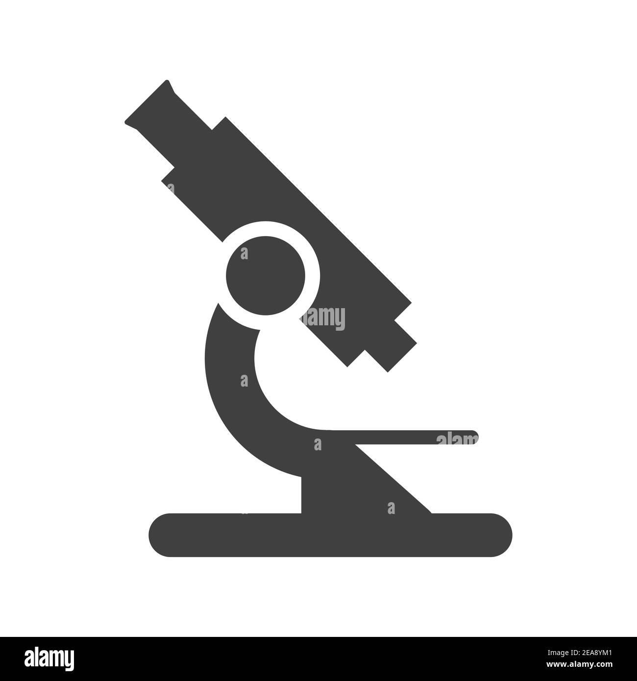 microscope icon on a white background - vector illustration Stock ...