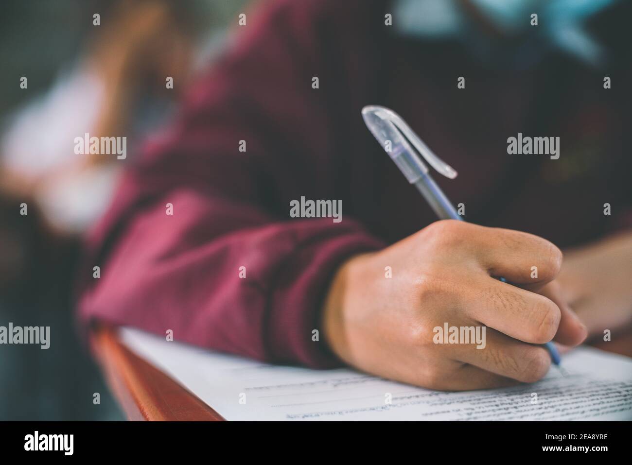 Taking test classroom hi-res stock photography and images - Alamy
