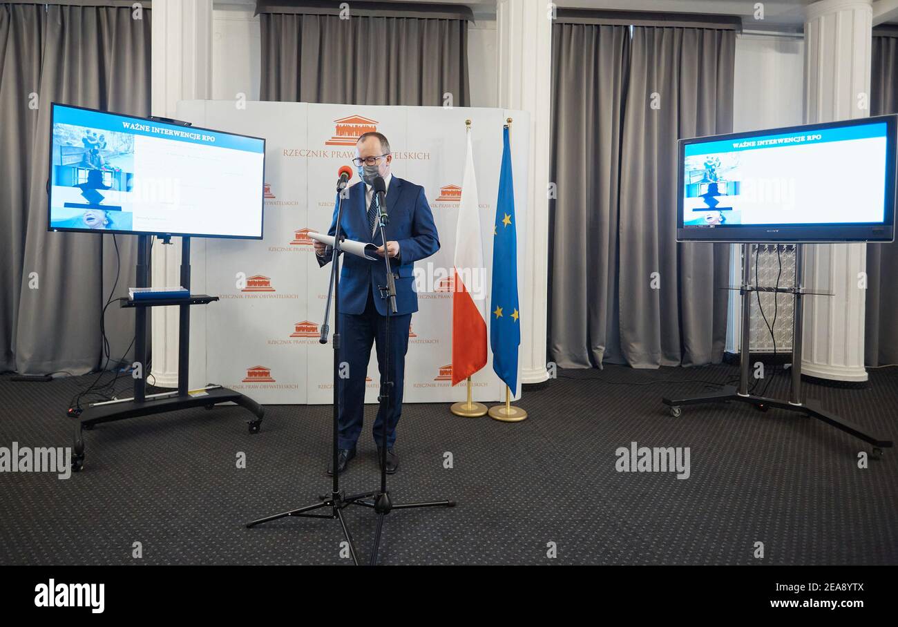 Warsaw, Mazovian, Poland. 8th Feb, 2021. Report of the Commissioner ...