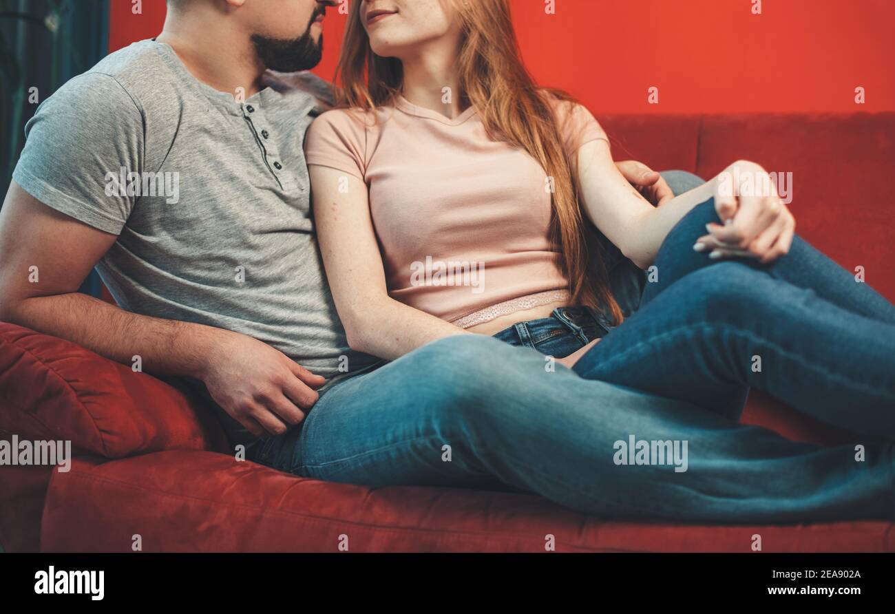 Couple lovers meeting on date hi-res stock photography and images - Alamy
