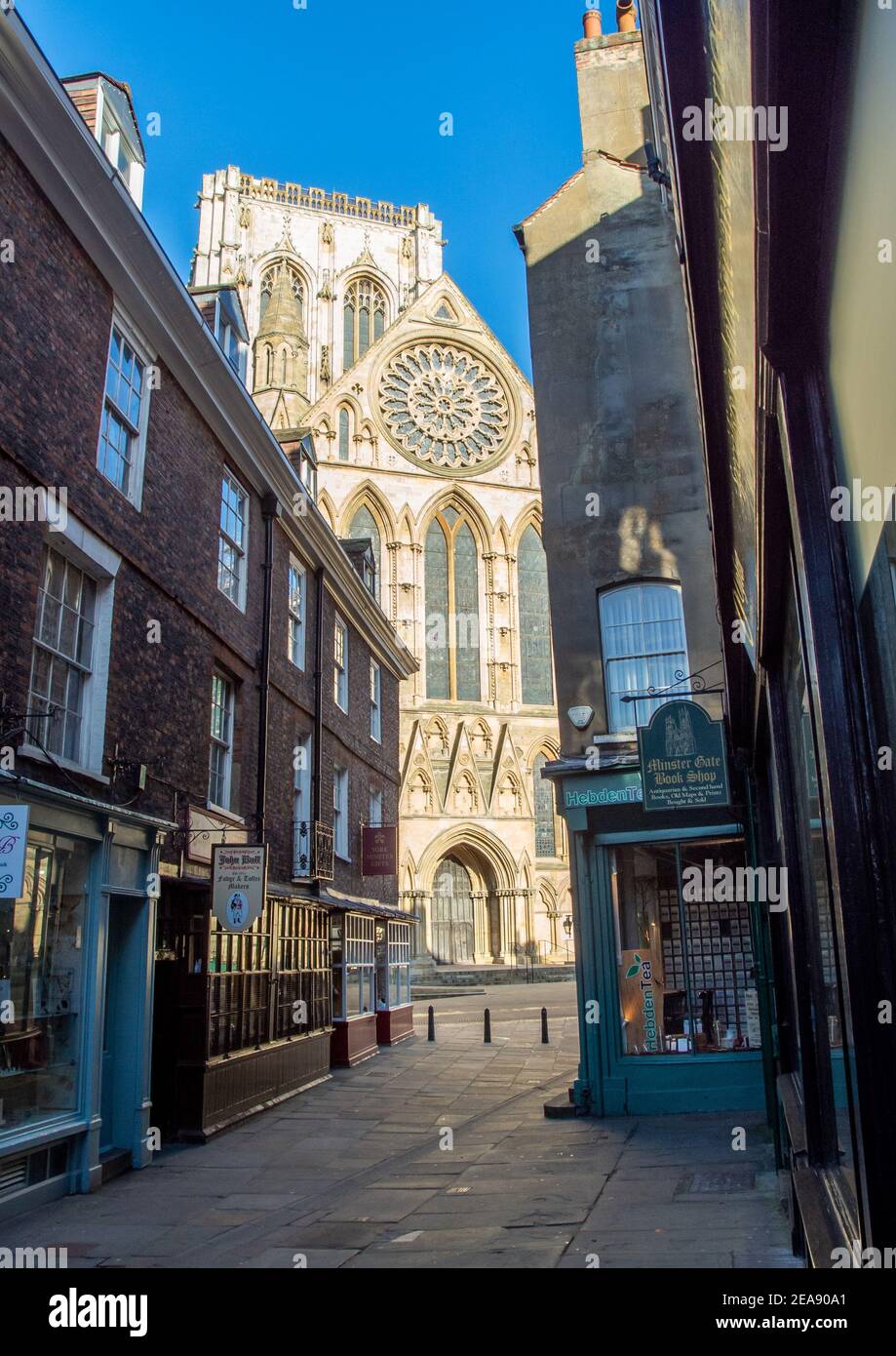 Minster gates york hi-res stock photography and images - Alamy