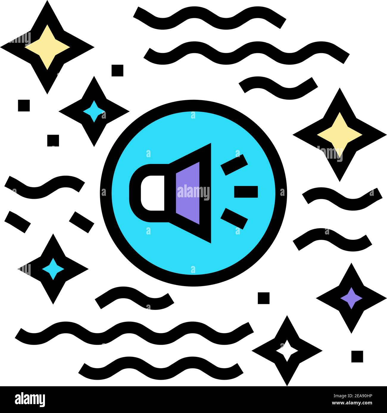 futuristic music color icon vector illustration Stock Vector Image ...