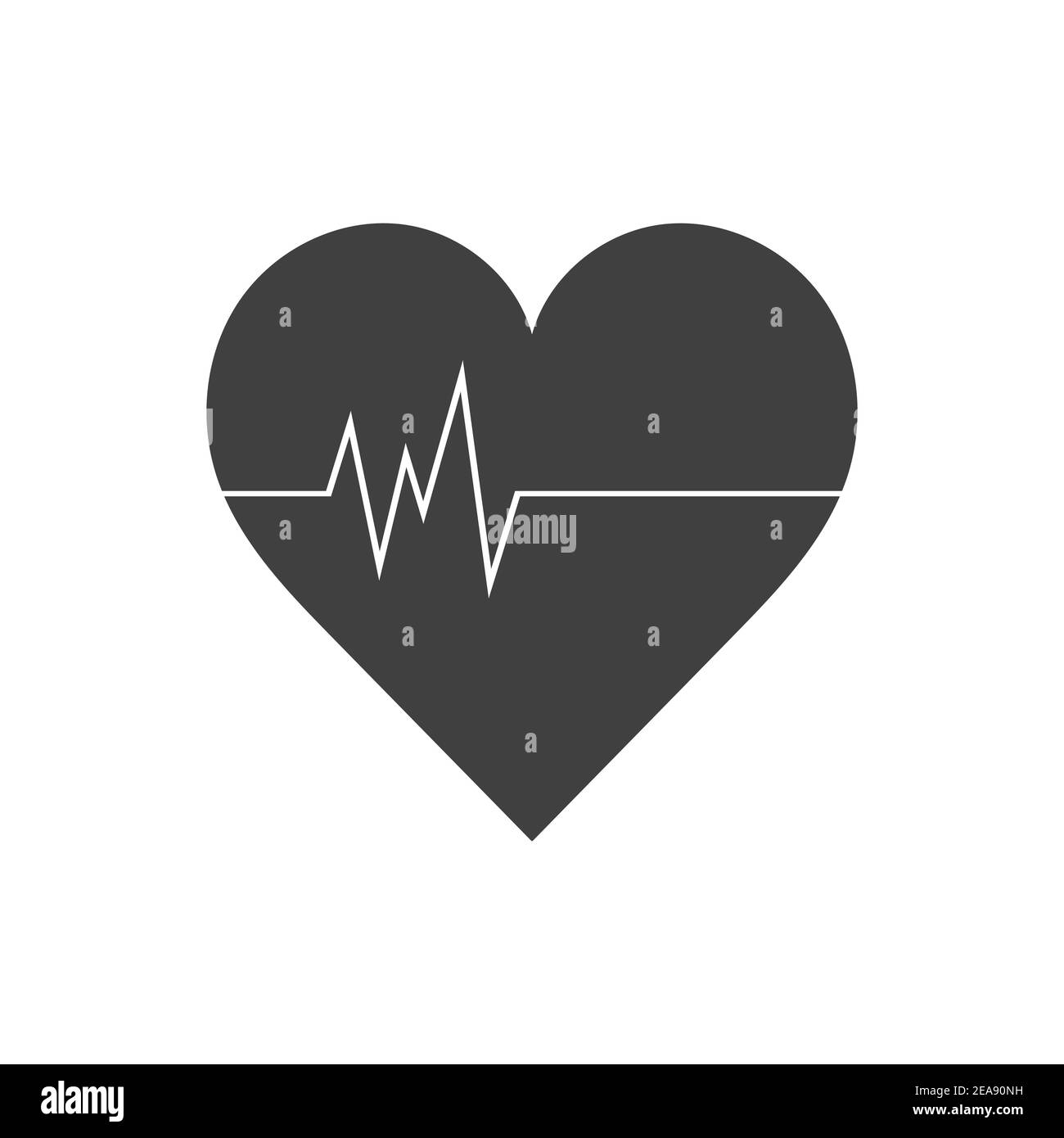 Heart rate logo Black and White Stock Photos & Images - Alamy
