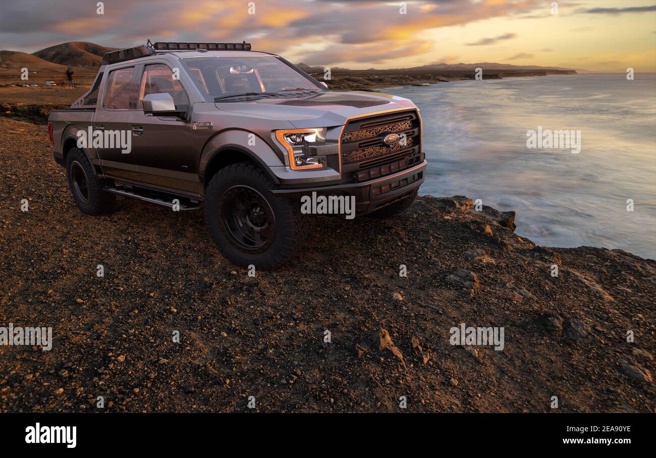 Ford f150 truck on the road hi-res stock photography and images - Alamy
