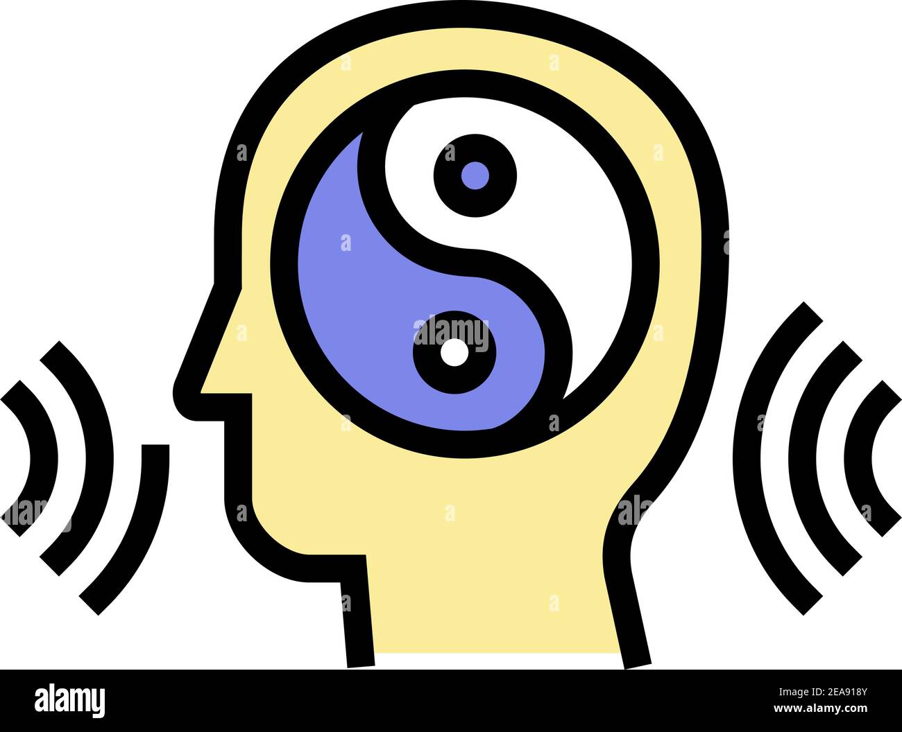 music for relaxation color icon vector illustration Stock Vector Image ...