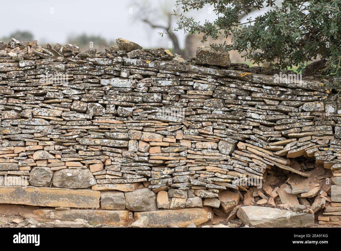 image of stone wall in rural environment Stock Photo - Alamy