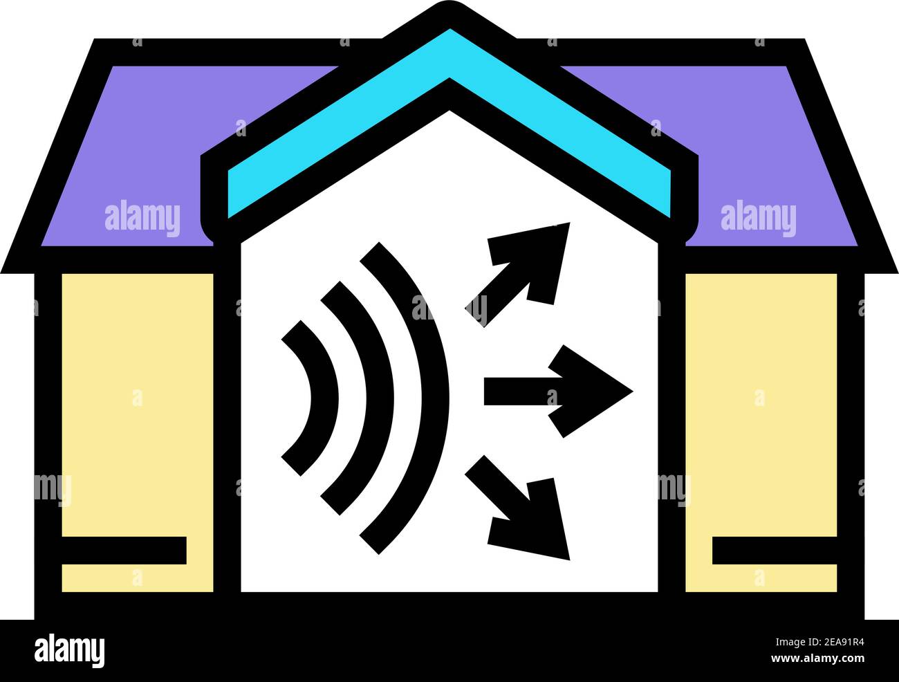 house acoustic color icon vector illustration Stock Vector Image & Art ...