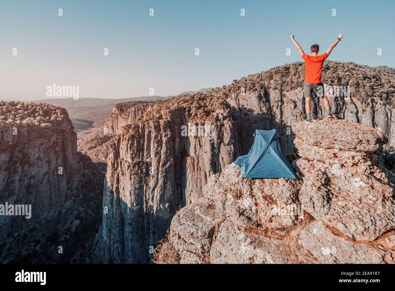 Extreme Rock Climbing Camping