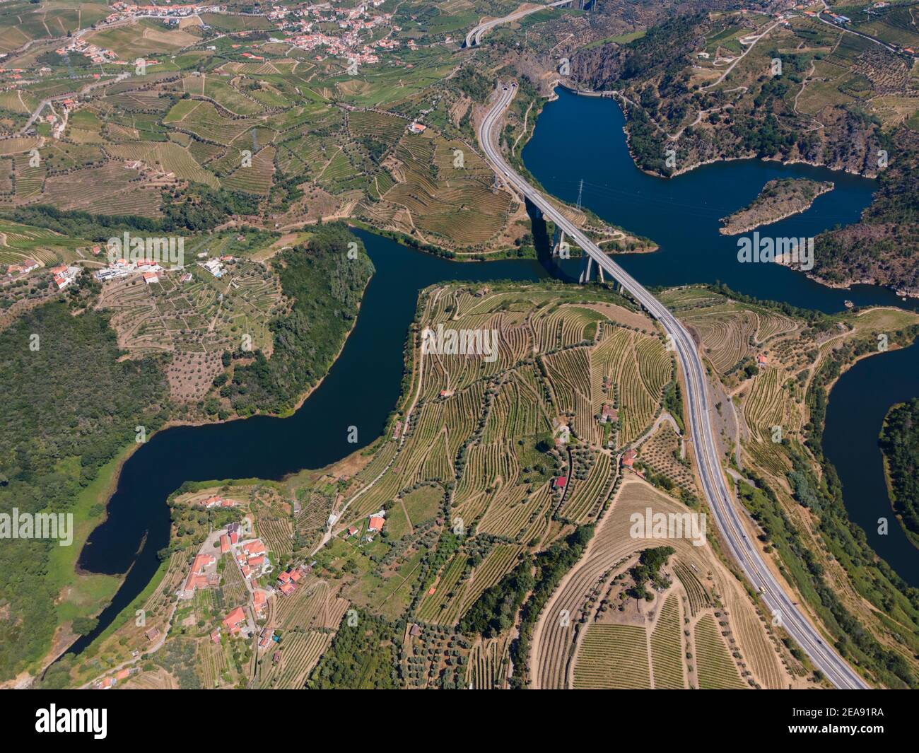Douro Valley, Hydrographic Basin of the Varosa Dam Stock Photo - Alamy