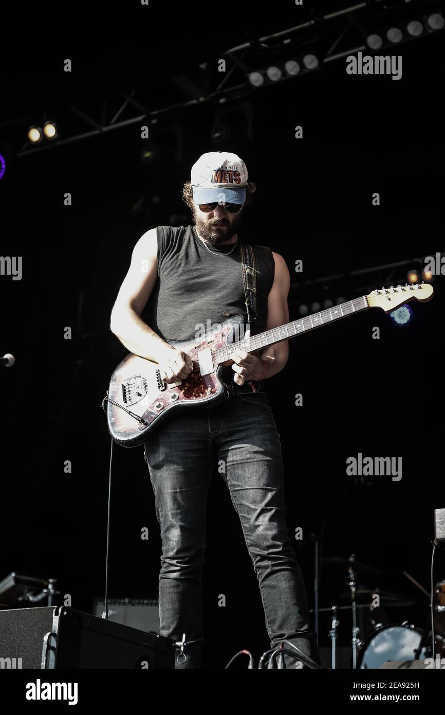 Matthew Houck of Phosphorescent performing live on stage as part of the ...