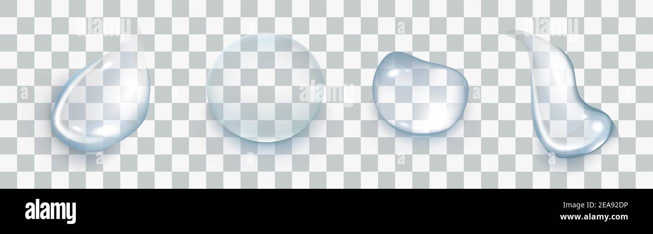 Realistic rain drops isolated on the transparent background Stock ...