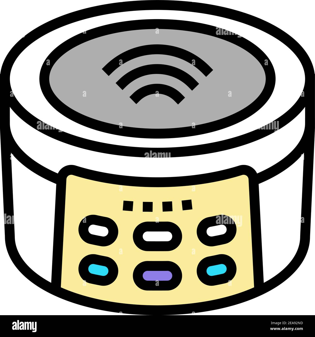 wireless music speaker color icon vector illustration Stock Vector ...