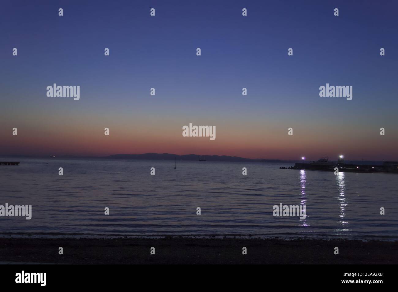 night bay lights and skies in Vladivostok Stock Photo - Alamy