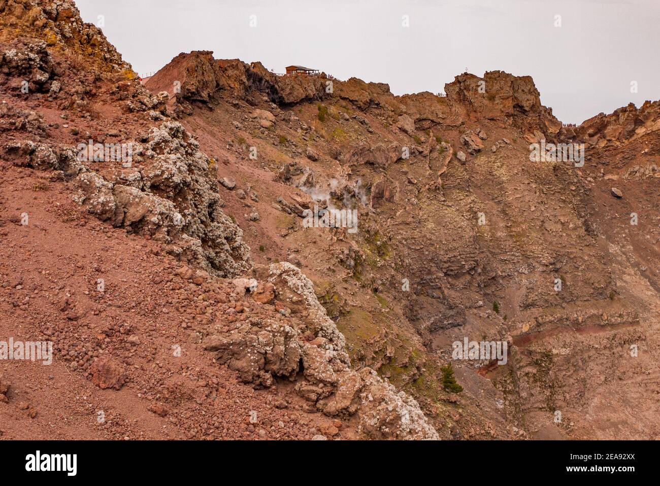 Mount Vesuvius, or Vesuvio, a volcano on the Gulf of Naples in Campania ...