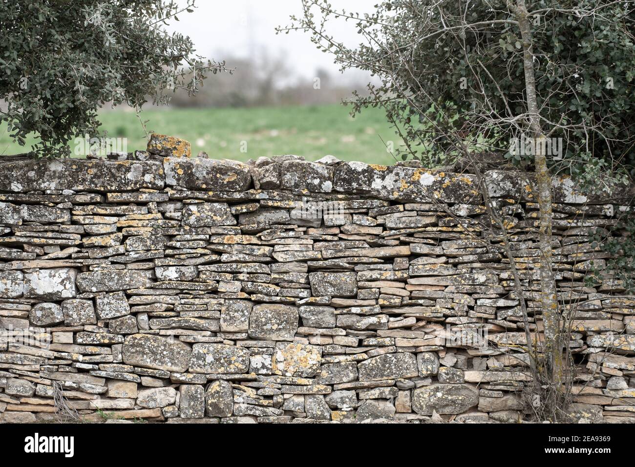 image of stone wall in rural environment Stock Photo - Alamy