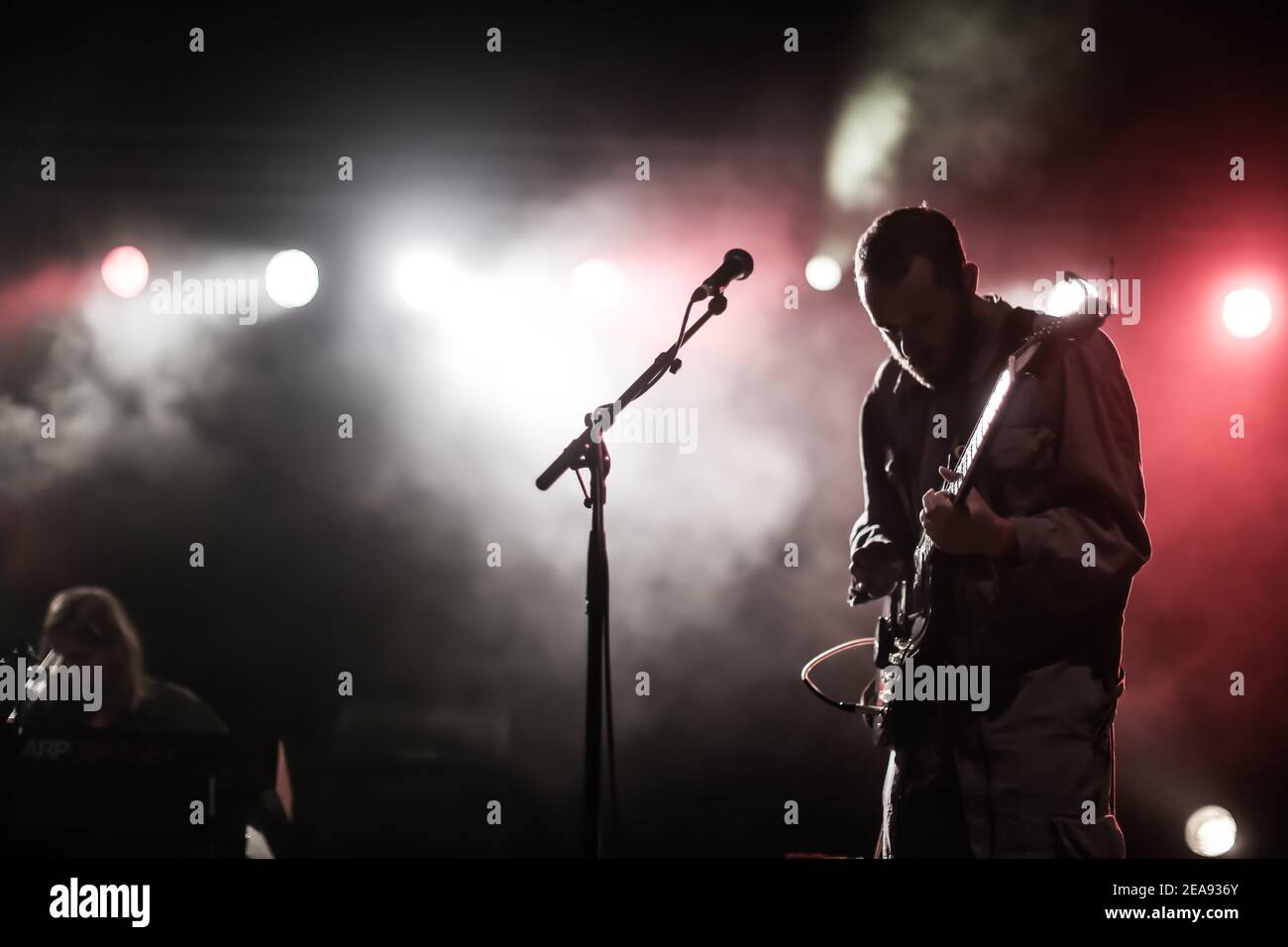 Archie Bronson Outfit performing live on stage as part of the Greenman ...