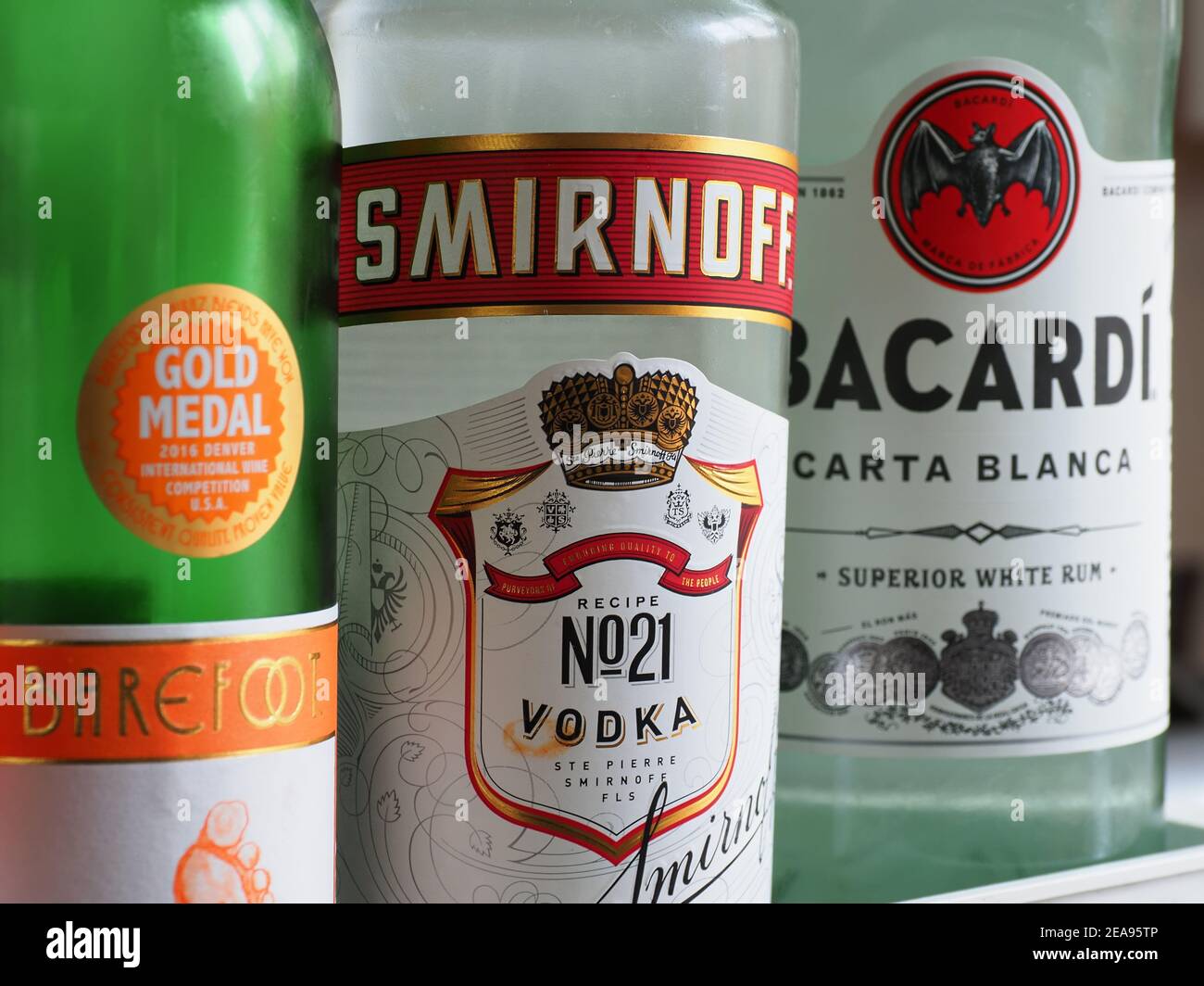 Branded bottles hi-res stock photography and images - Alamy