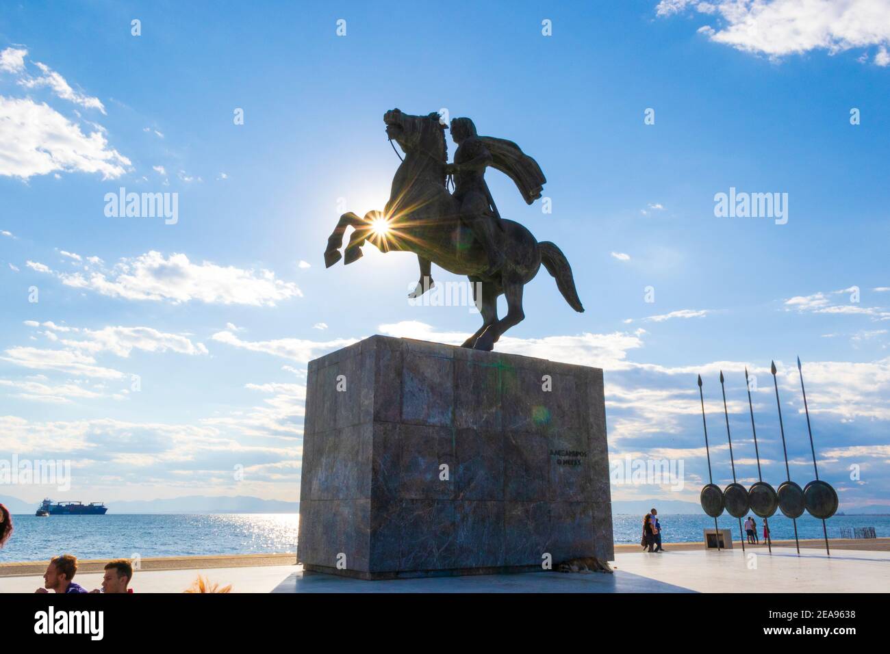 Statue Alexander Great Thessaloniki City High Resolution Stock ...