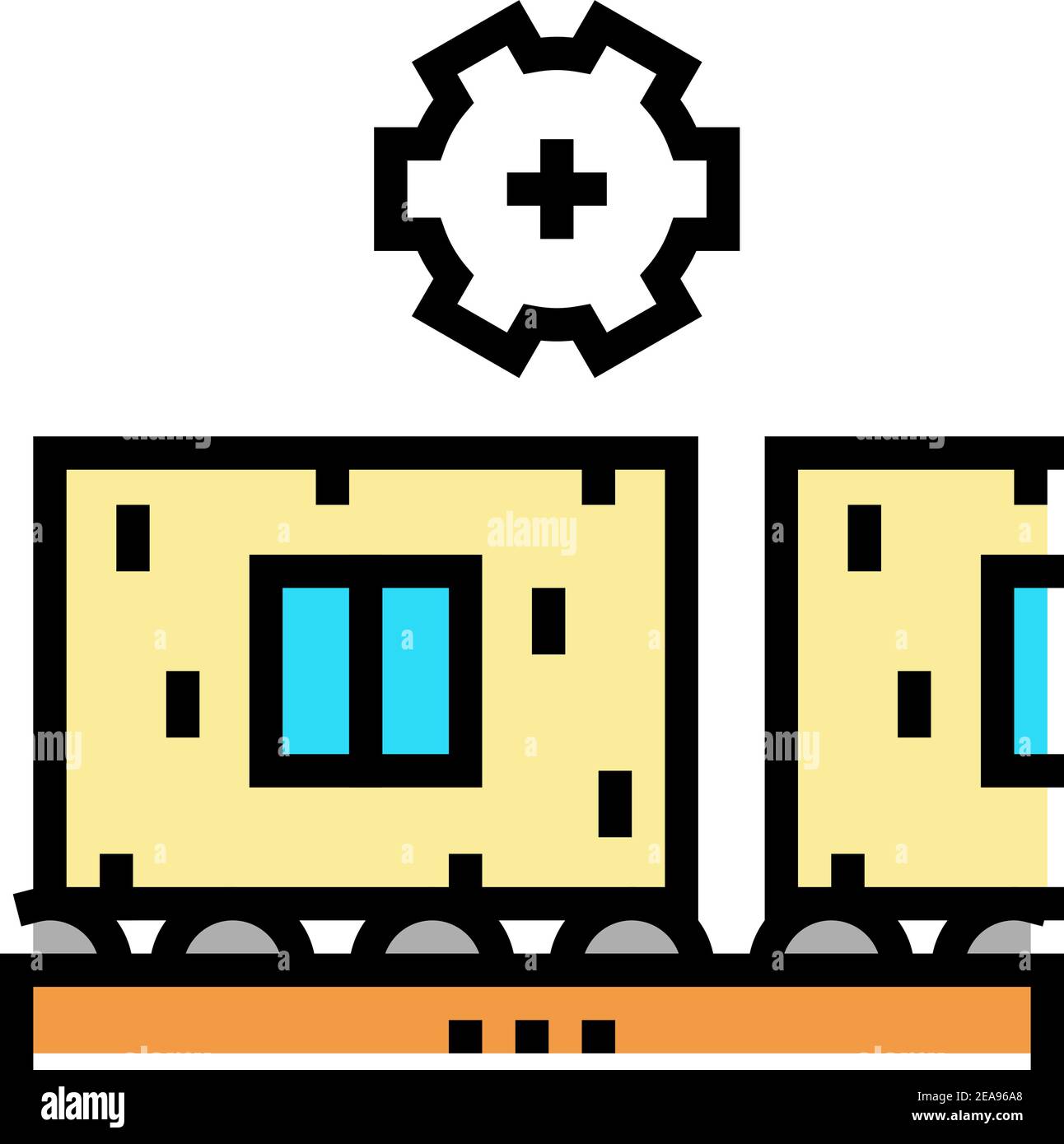 house wall production color icon vector illustration Stock Vector Image ...