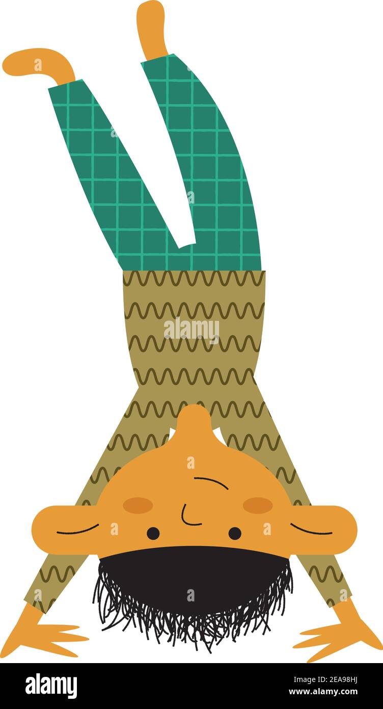 happy little boy kid arms stand character vector illustration design ...