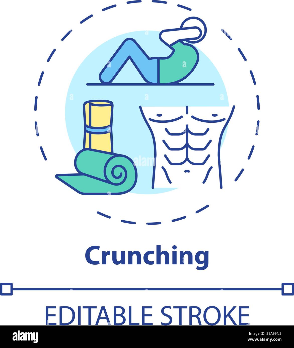 Crunching concept icon Stock Vector Image & Art - Alamy