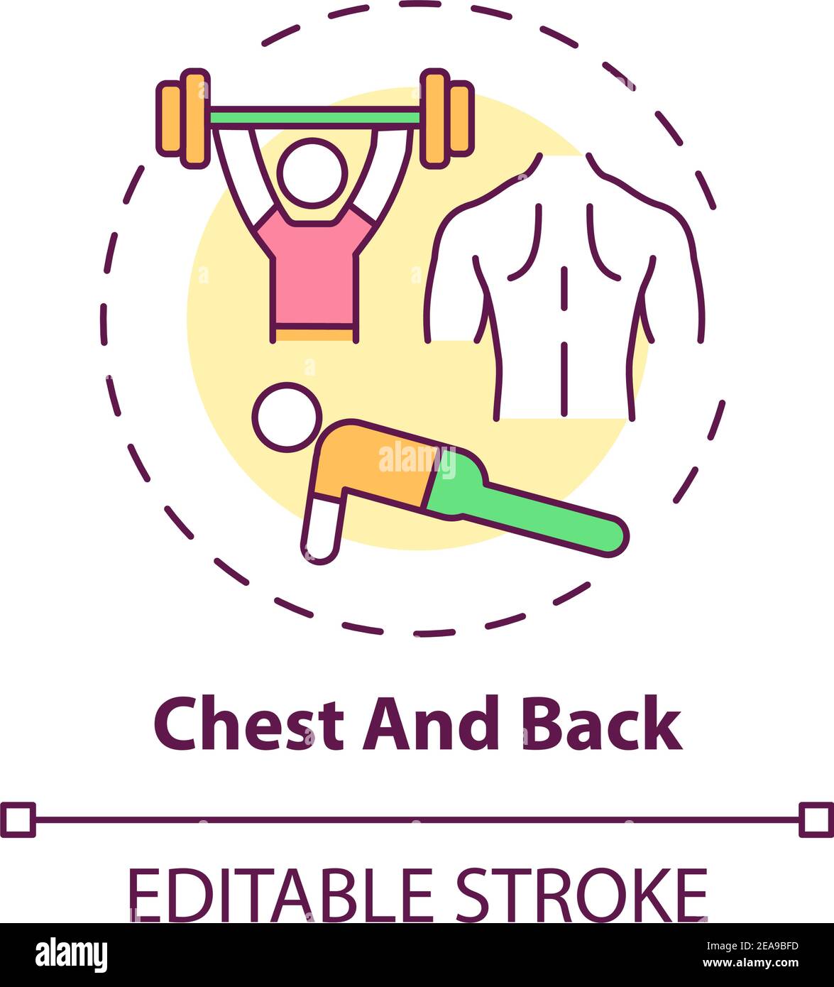 Triceps stretch Stock Vector Images - Alamy