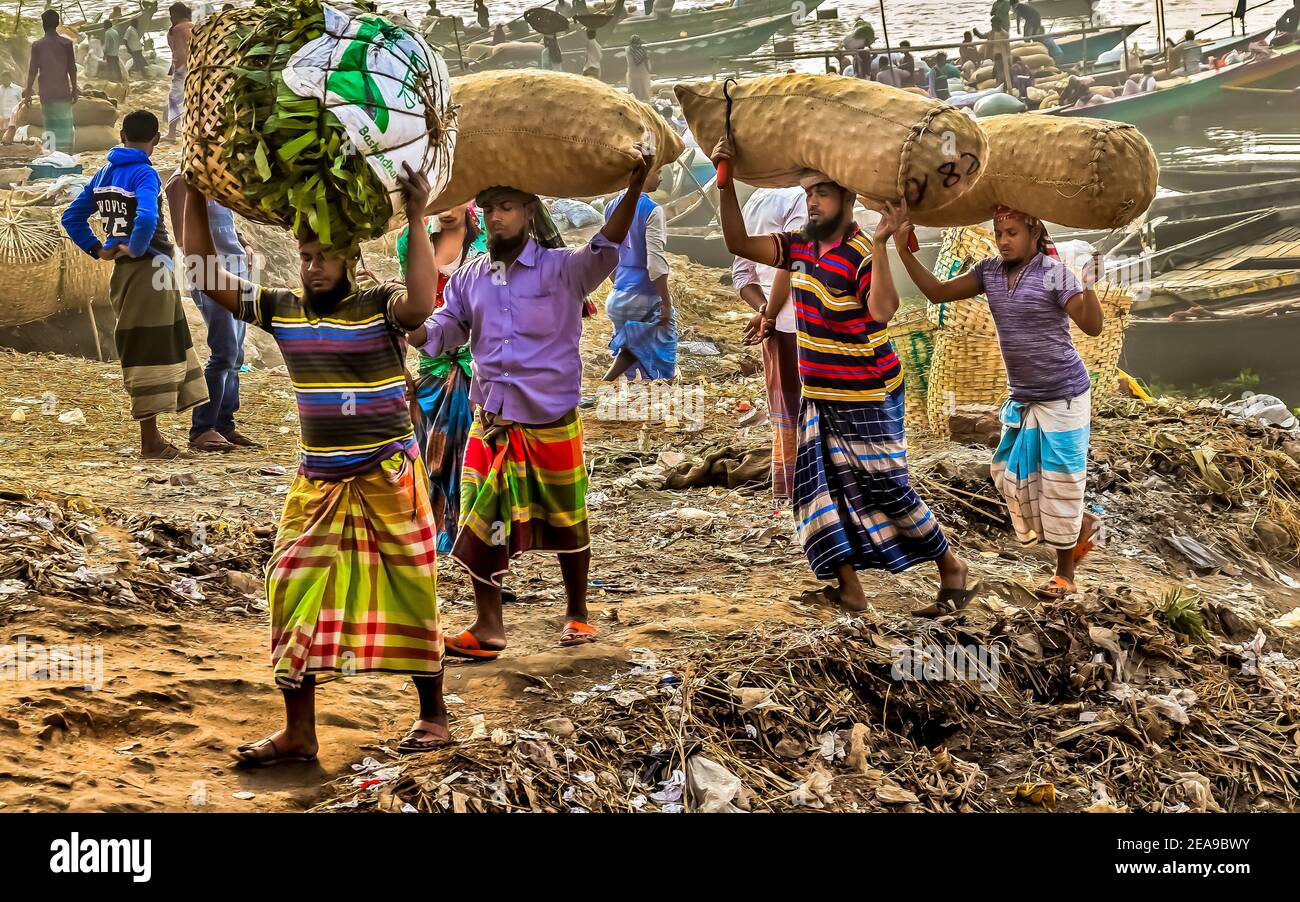 The motion of hard work I captured this image from Burigonga riverbank ...