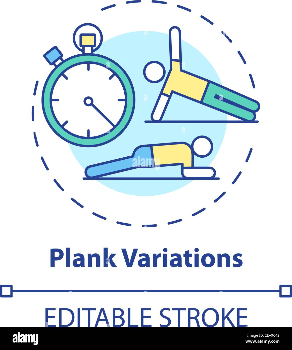 Plank variations concept icon Stock Vector Image & Art - Alamy