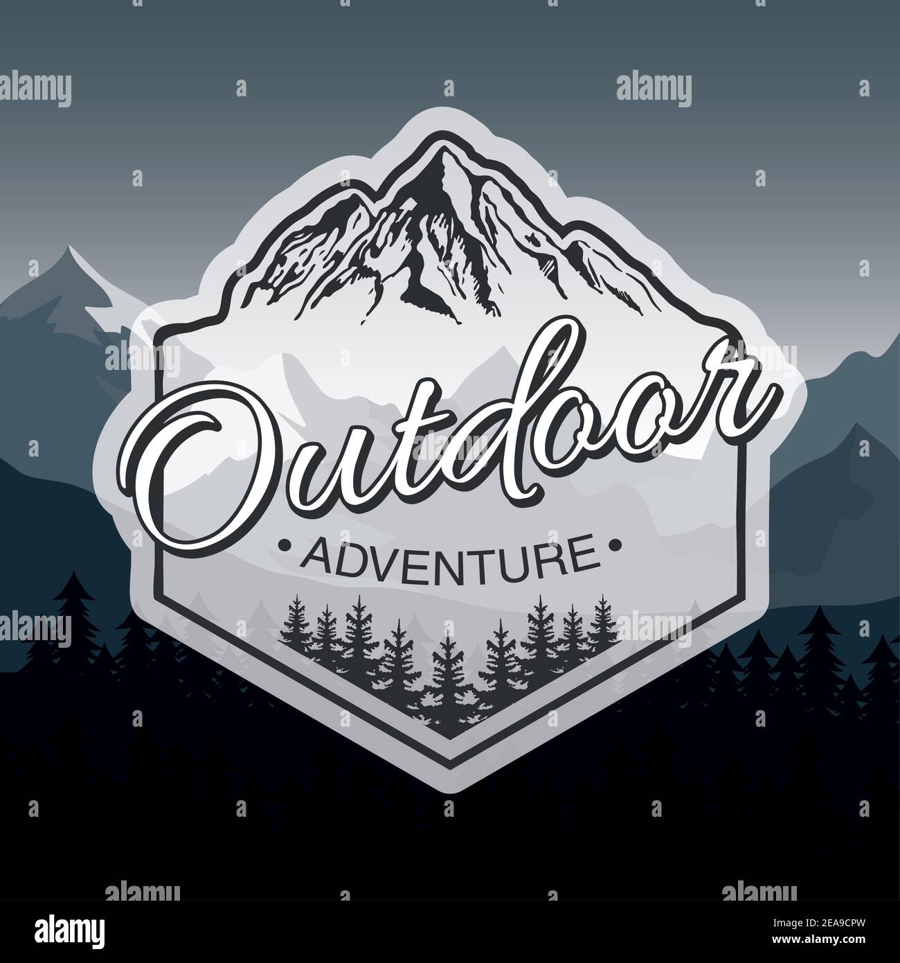 Forestscape Stock Vector Images - Alamy