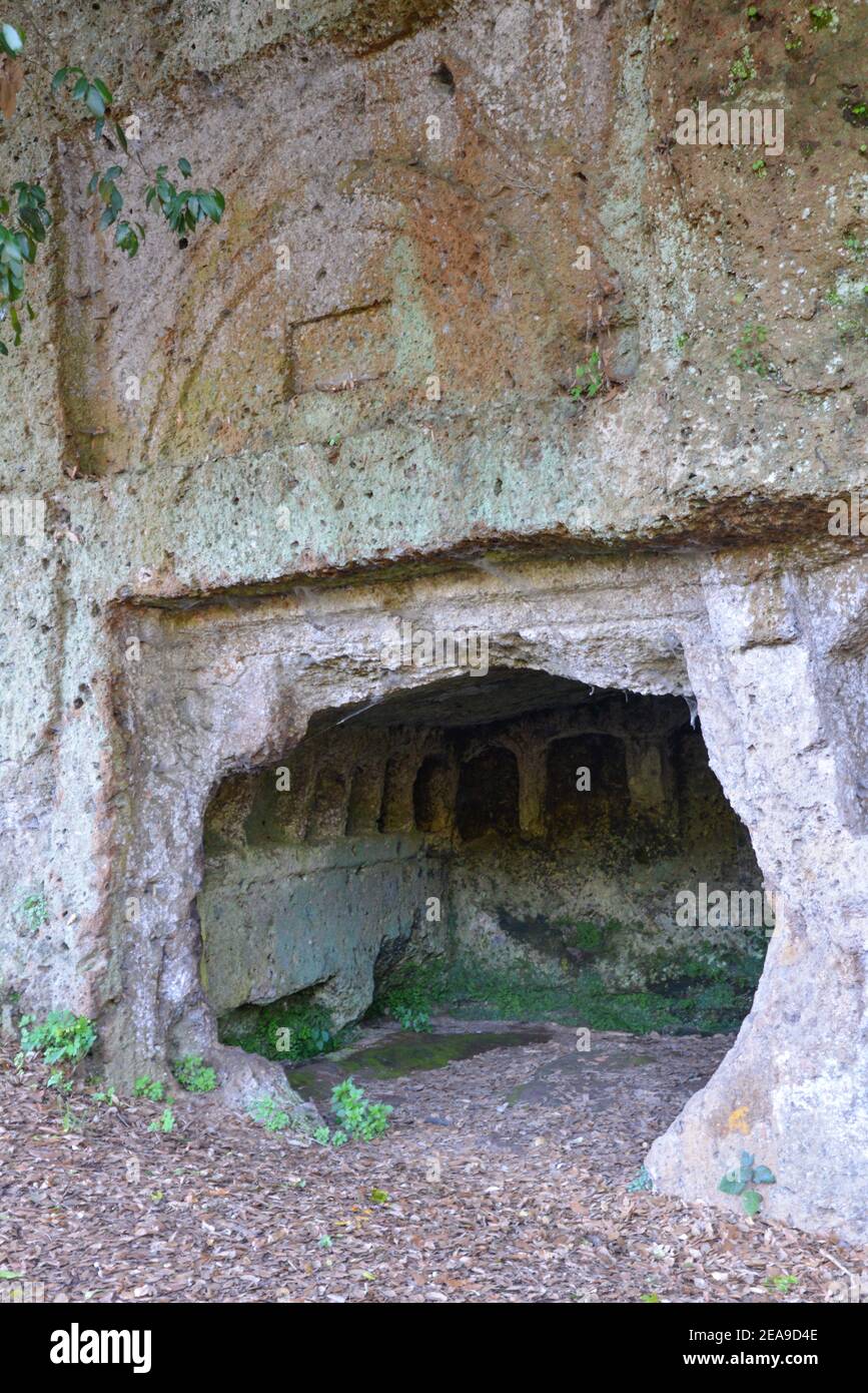 famous necropolis of Sutri near Viterbo in Italy Stock Photo - Alamy